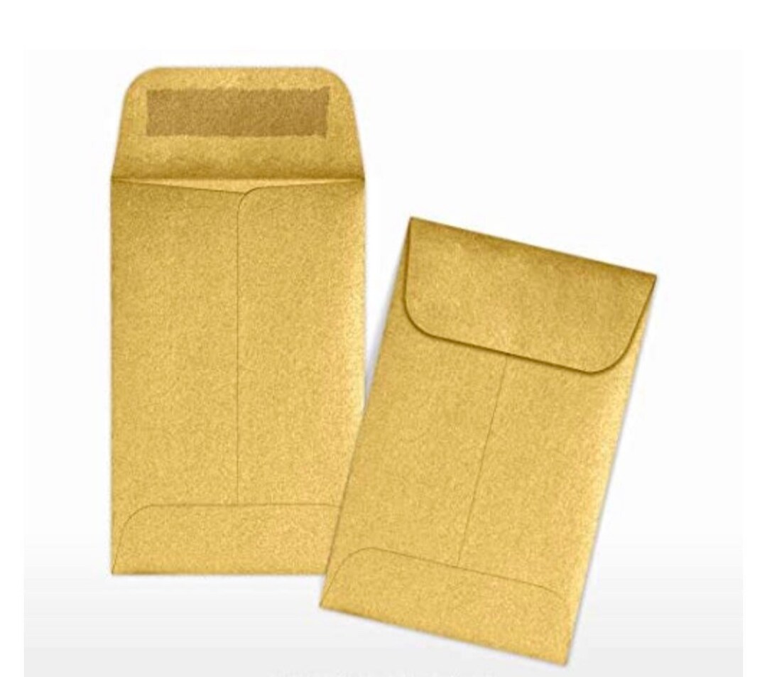 Gold Kraft Seed Packet Envelopes: Mini Coin Envelopes, Wedding Favors ...