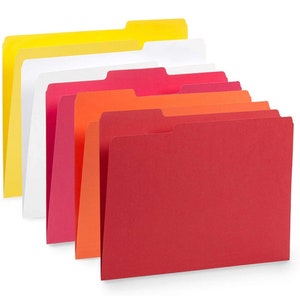 25CT Color Standard File Folder, Kraft File Folder, Eco-friendly, Kraft ...
