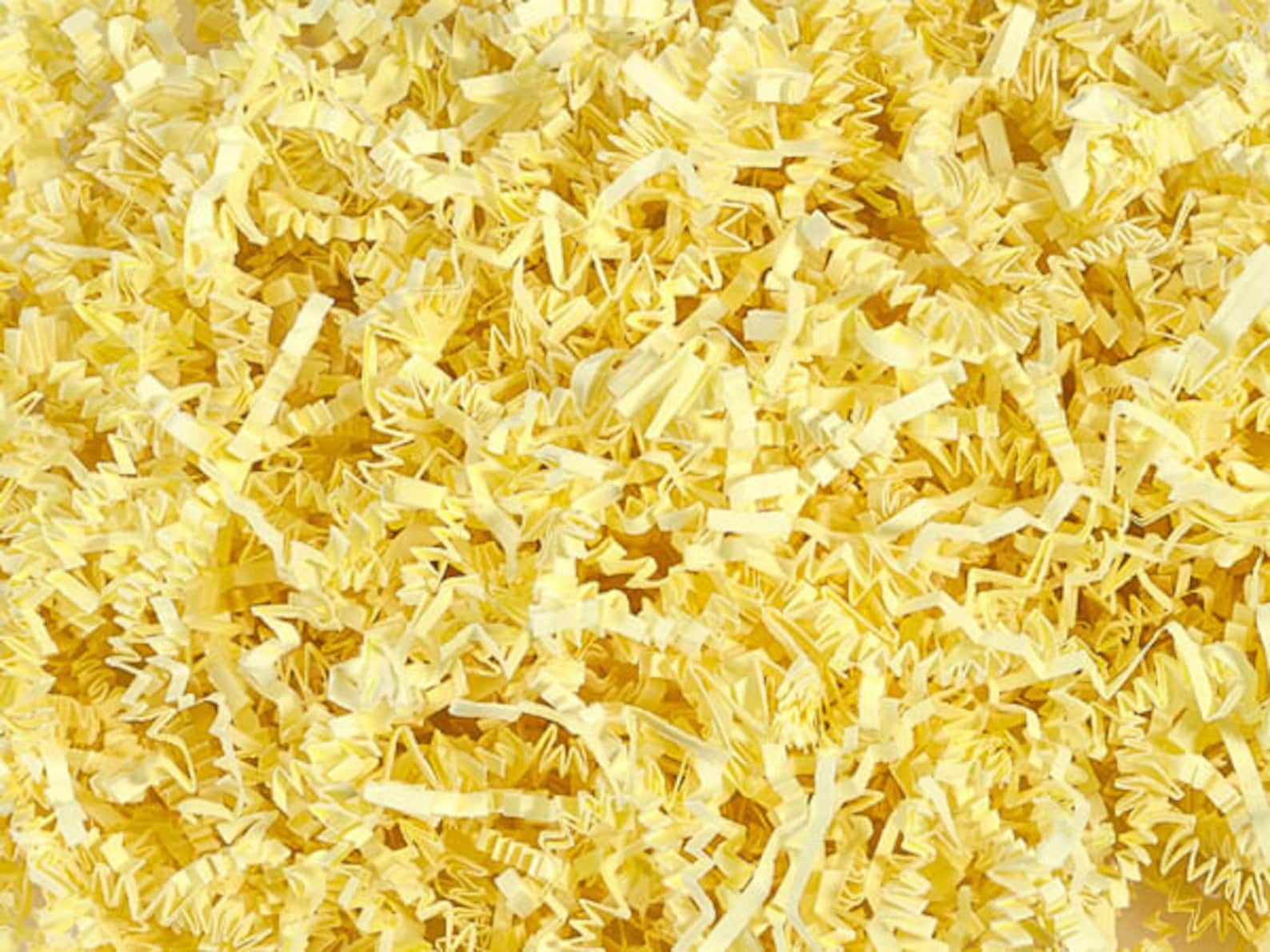 Canary Yellow Crinkle Cut Paper Shred: Gift Box Filler, Handmade - Etsy
