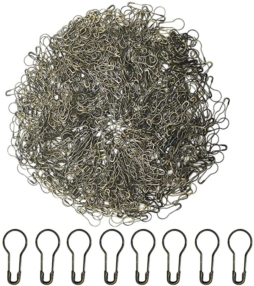 Bronze Gourd Shape Safety Pins 0.8 Inches Metal Bulb Pins Clothing ...