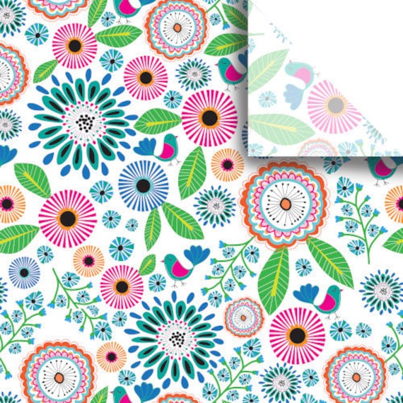 Floral Printed Tissue Paper