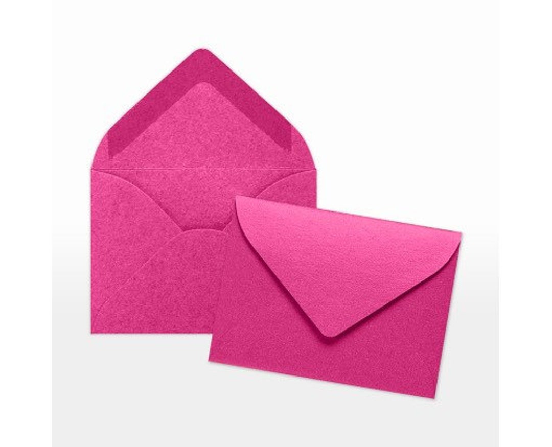 Metallic Hot Pink Mini Envelopes,mini Envelopes,gift Card Envelopes ...