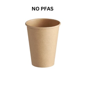 Kraft Paper Hot Cups: Poly-coated Disposable Coffee Cups - Made in USA ...