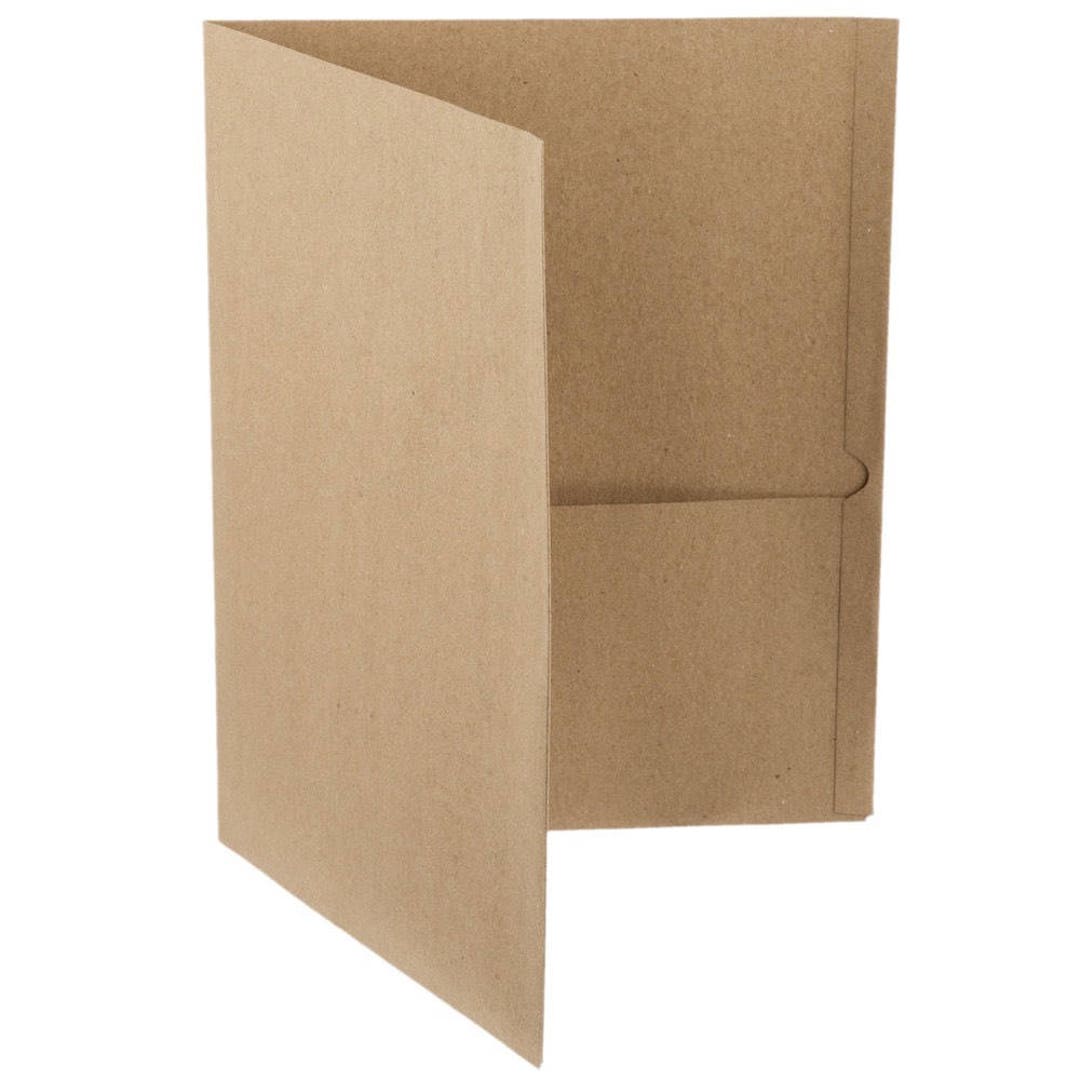 5 CT Kraft 2 Pocket Folder, Kraft Folder, Eco-friendly, Kraft Paper ... 5 CT Kraft 2 Pocket Folder, Kraft Folder, Eco-friendly, Kraft Paper ...