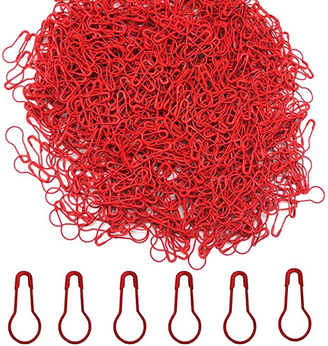 Red Gourd Shape Safety Pins 0.8 Inches Metal Bulb Pins Clothing ...