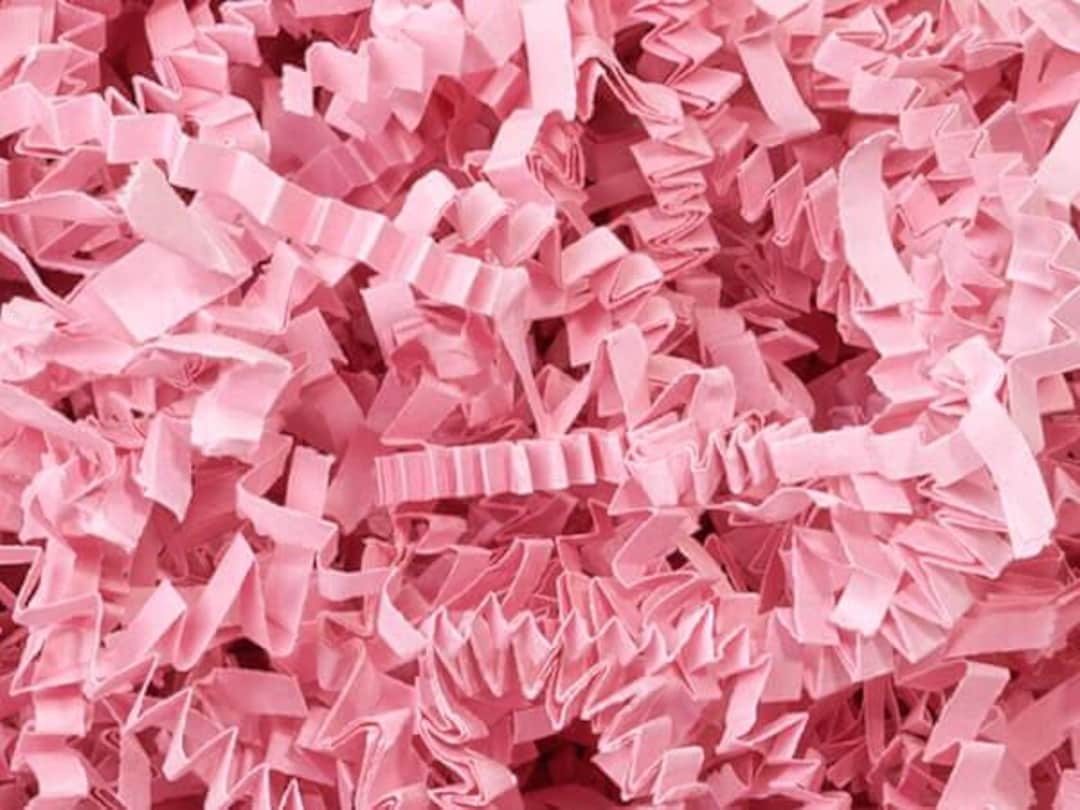 Light Pink Crinkle Cut Shred, Crinkle Paper Shred, Gifts, Paper Shreds ...