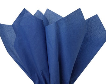 Navy Blue Tissue Paper 24 Sheets Bulk Midnight Blue Tissue Paper Dark ...