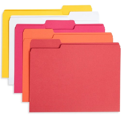 25CT Pastel Color Standard File Folder Kraft File Folder - Etsy