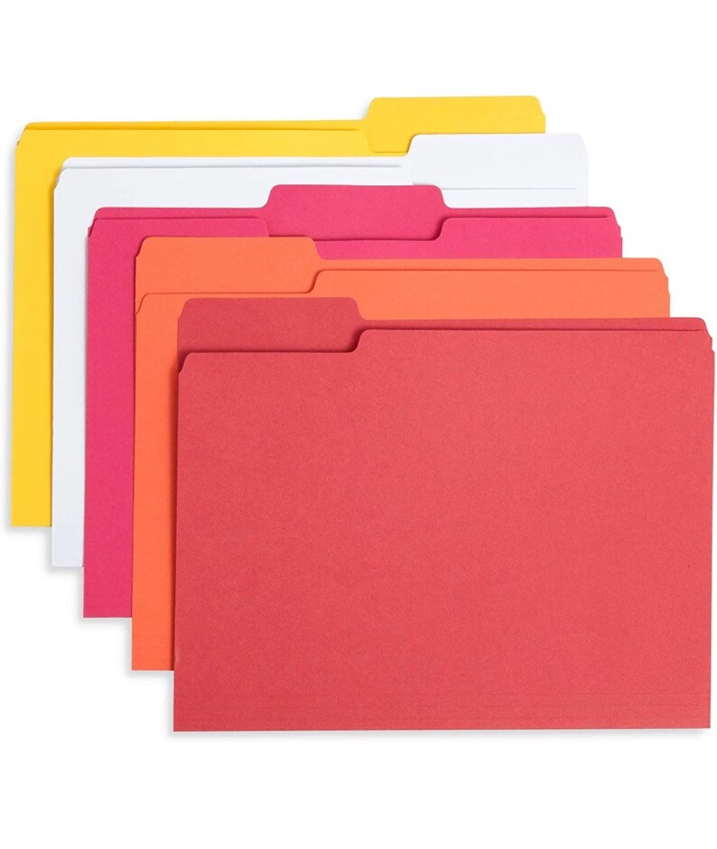 25CT Color Standard File Folder Kraft File Folder | Etsy
