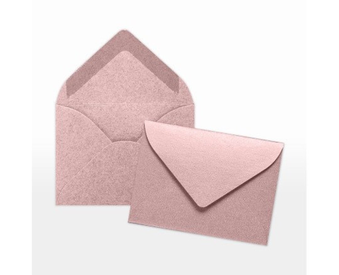 Metallic Rose Pink Mini Envelopes,mini Envelopes,gift Card Envelopes ...