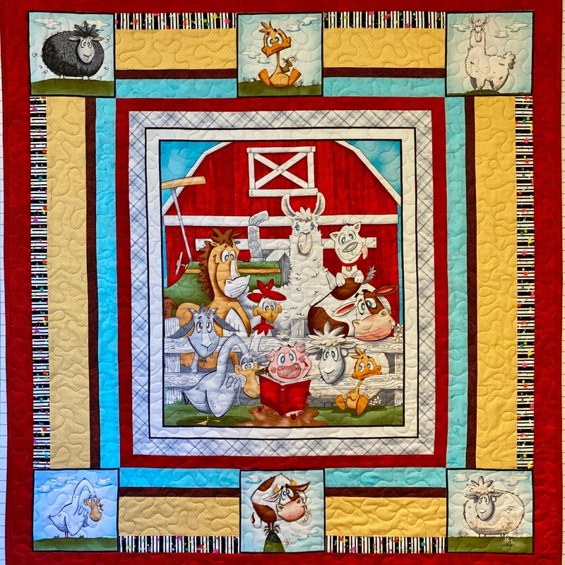 Farm Animals Quilt - Etsy