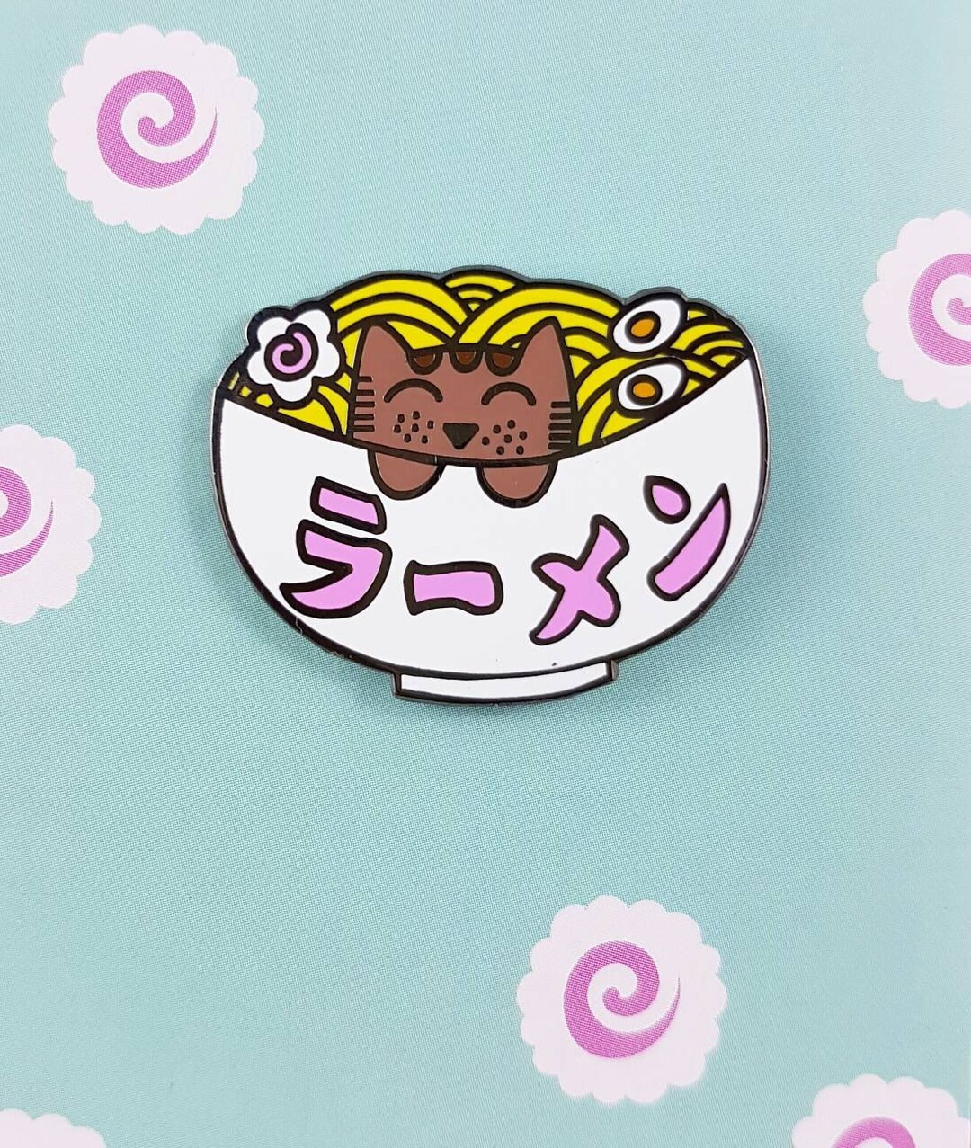 Ramen Kitty - Hard Enamel Pin - Etsy