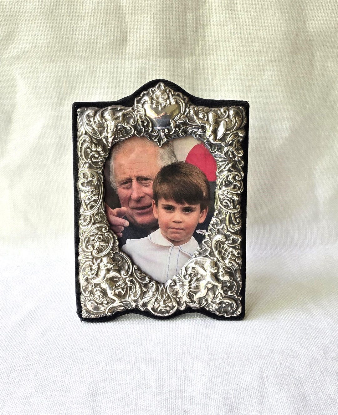 Vintage Hallmarked Sterling Silver Heart Shaped Photo Frame London 1987 ...