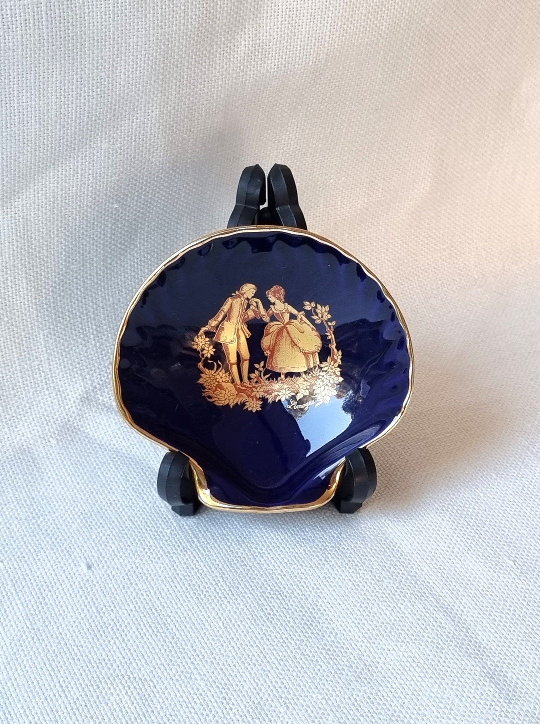 Vintage Limoges France Fine Bone China Clam Shell Shaped Trinket Dish ...