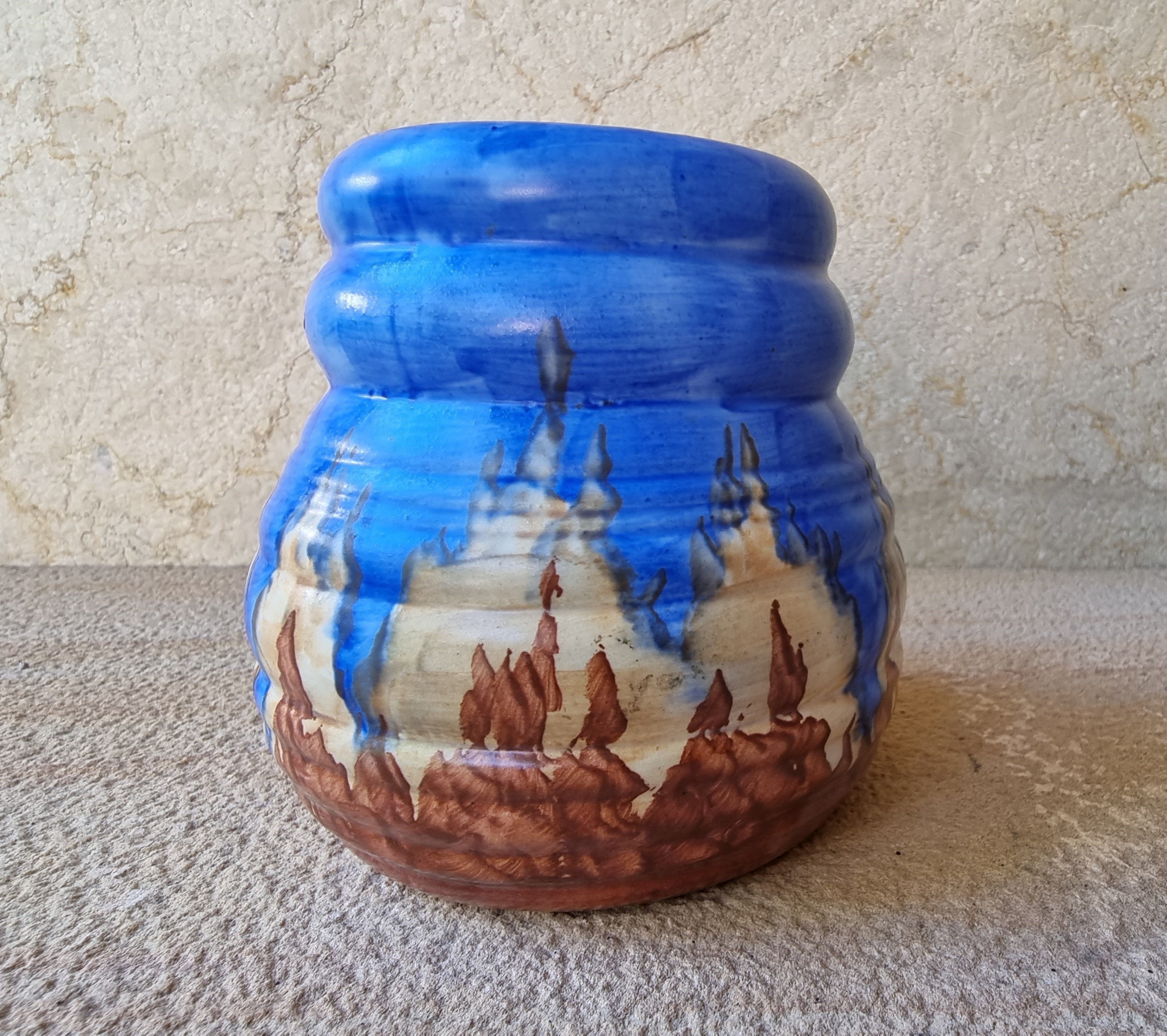 Art Deco Vintage Carlton Ware Pottery Drip Glaze Vase - Etsy Australia