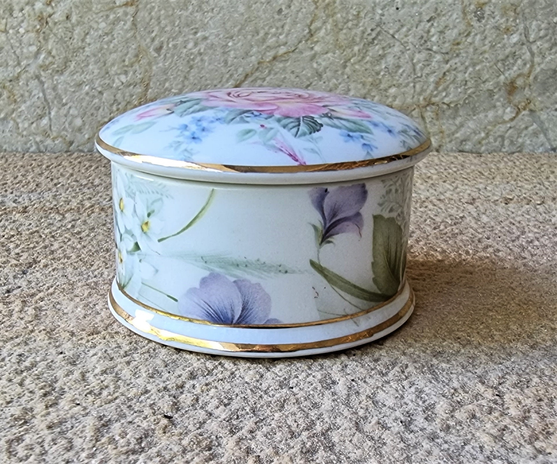 Vintage Francesca England Fine Bone China Gold Trim Lidded - Etsy