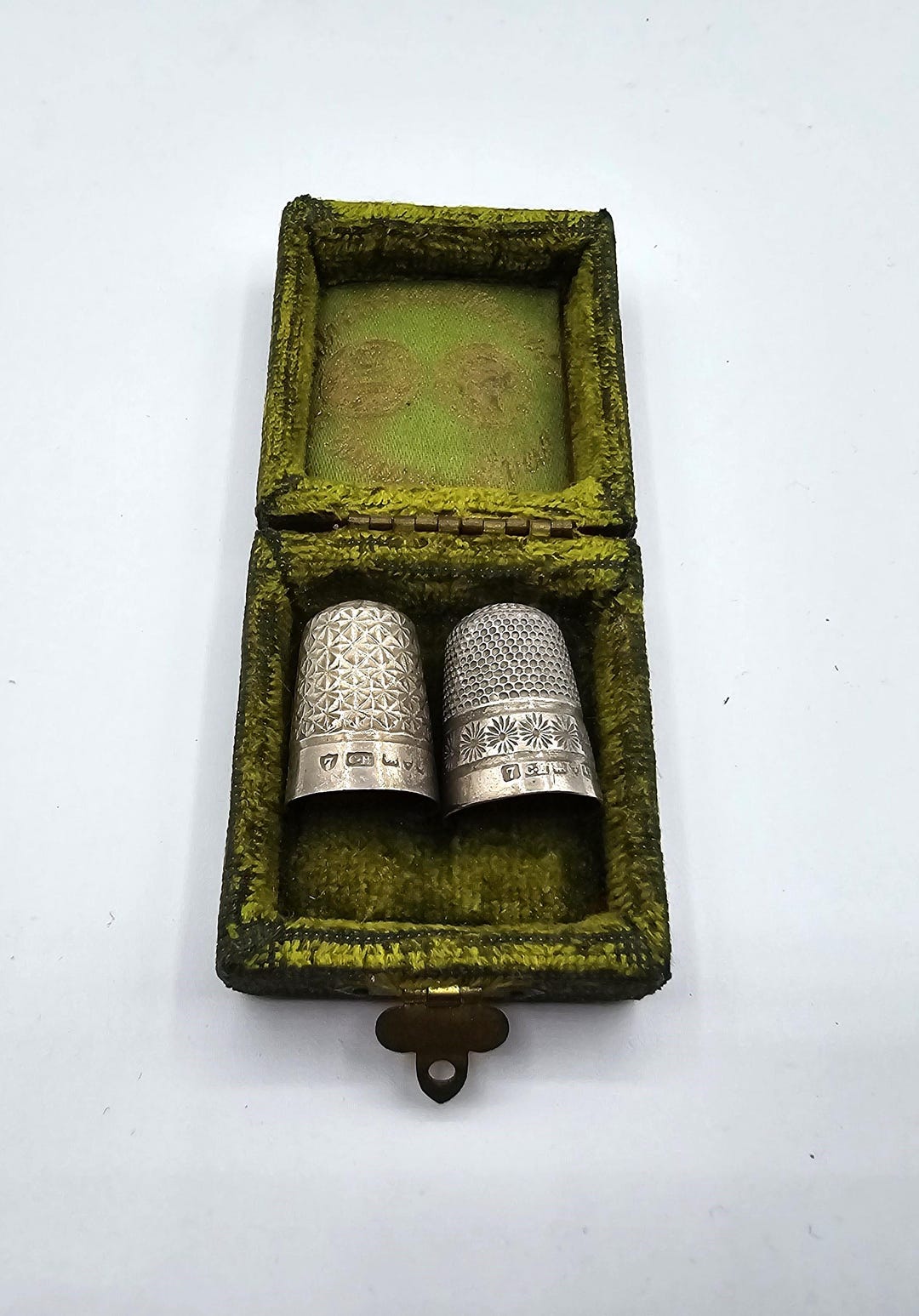 Rare Vintage Cased Pair of Charles Horner Sterling Silver Thimbles Chester Hallmarks - Etsy