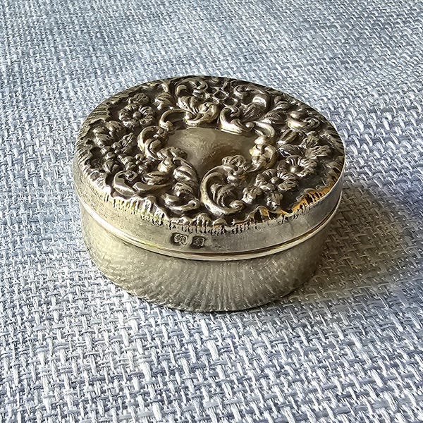 Antique Pill Box - Etsy