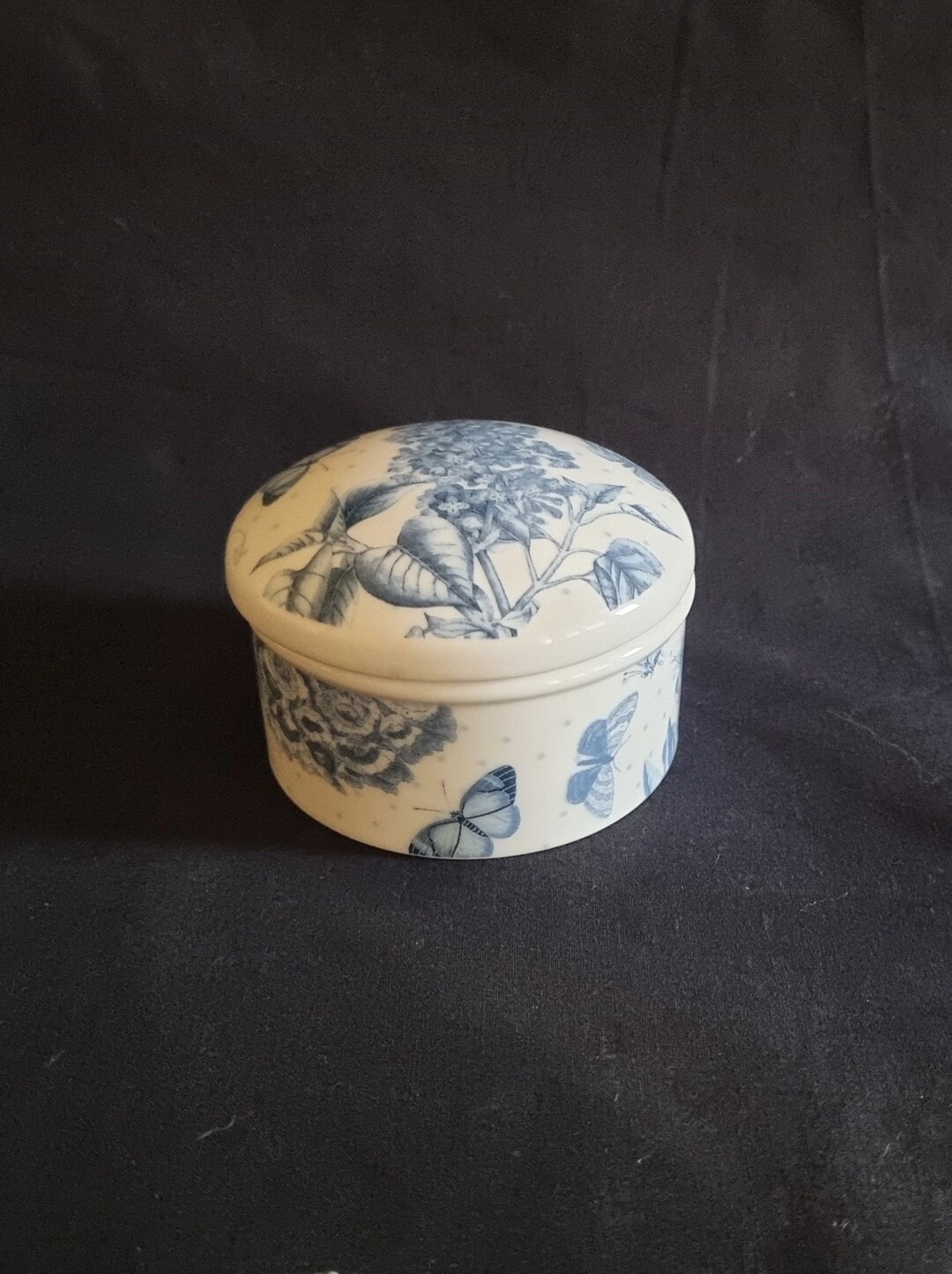Vintage Portmeirion Bone China Botanic Blue Trinket Box - Etsy Australia