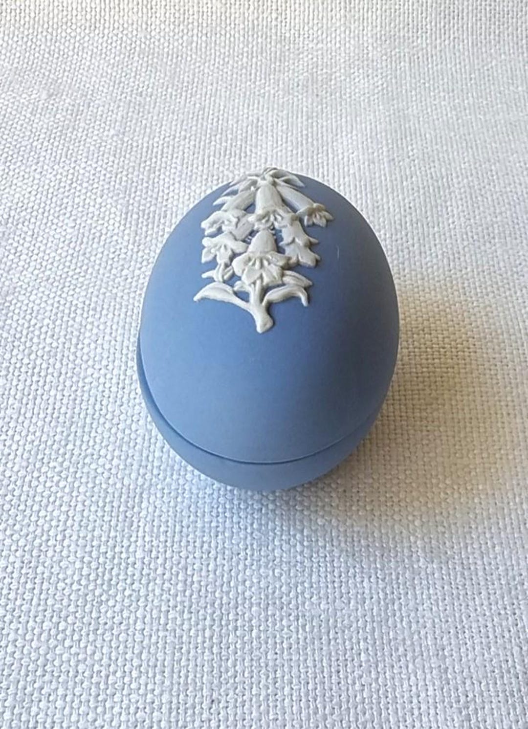 Rare Vintage Wedgwood Egg Trinket Box Pink Heath Victoria Floral Emblem ...