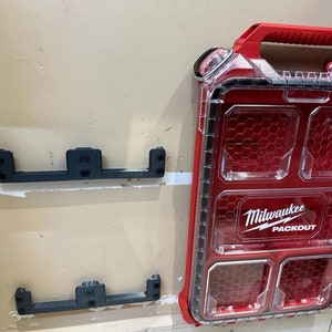 Milwaukee Packout Wall Mount 3D Printed Premium Quality - Etsy