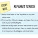 Printable Indoor Alphabet Scavenger Hunt Kids Activity Pages, Sticky ...