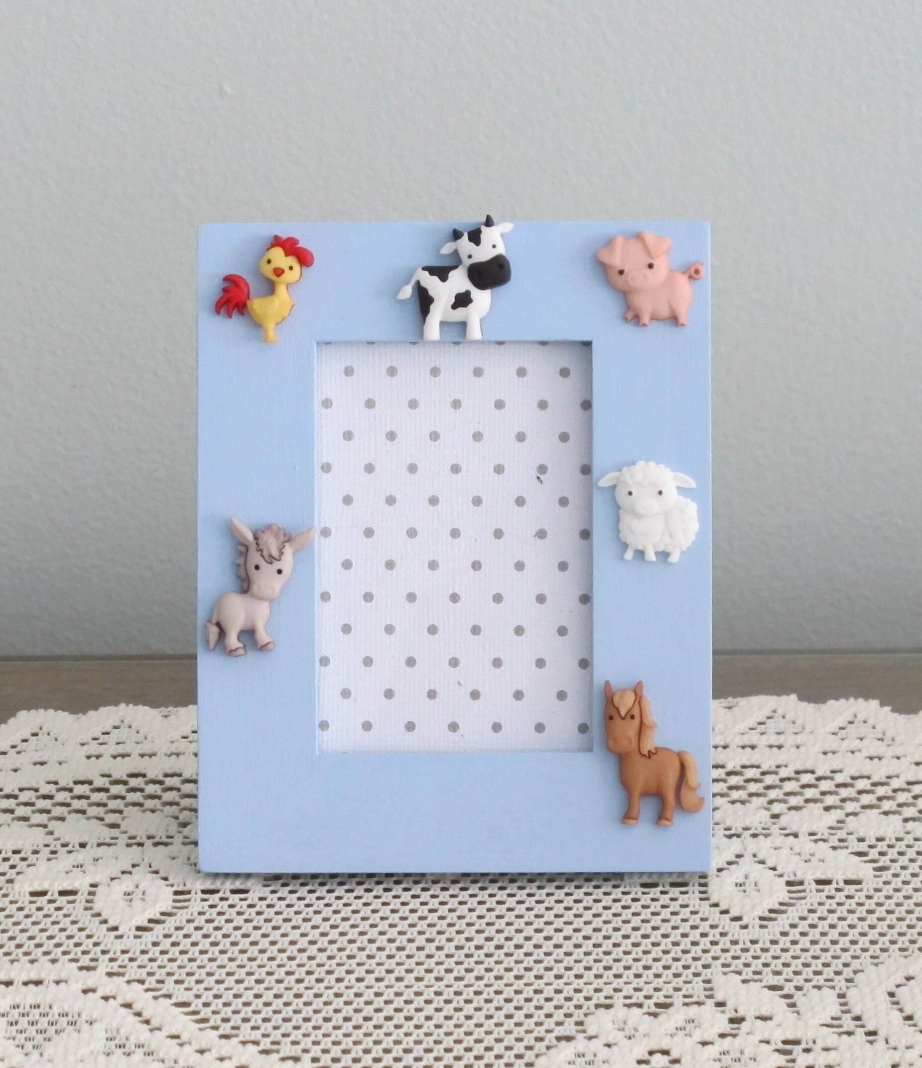 Farm Animals WALLET SIZE Picture Frame - Etsy