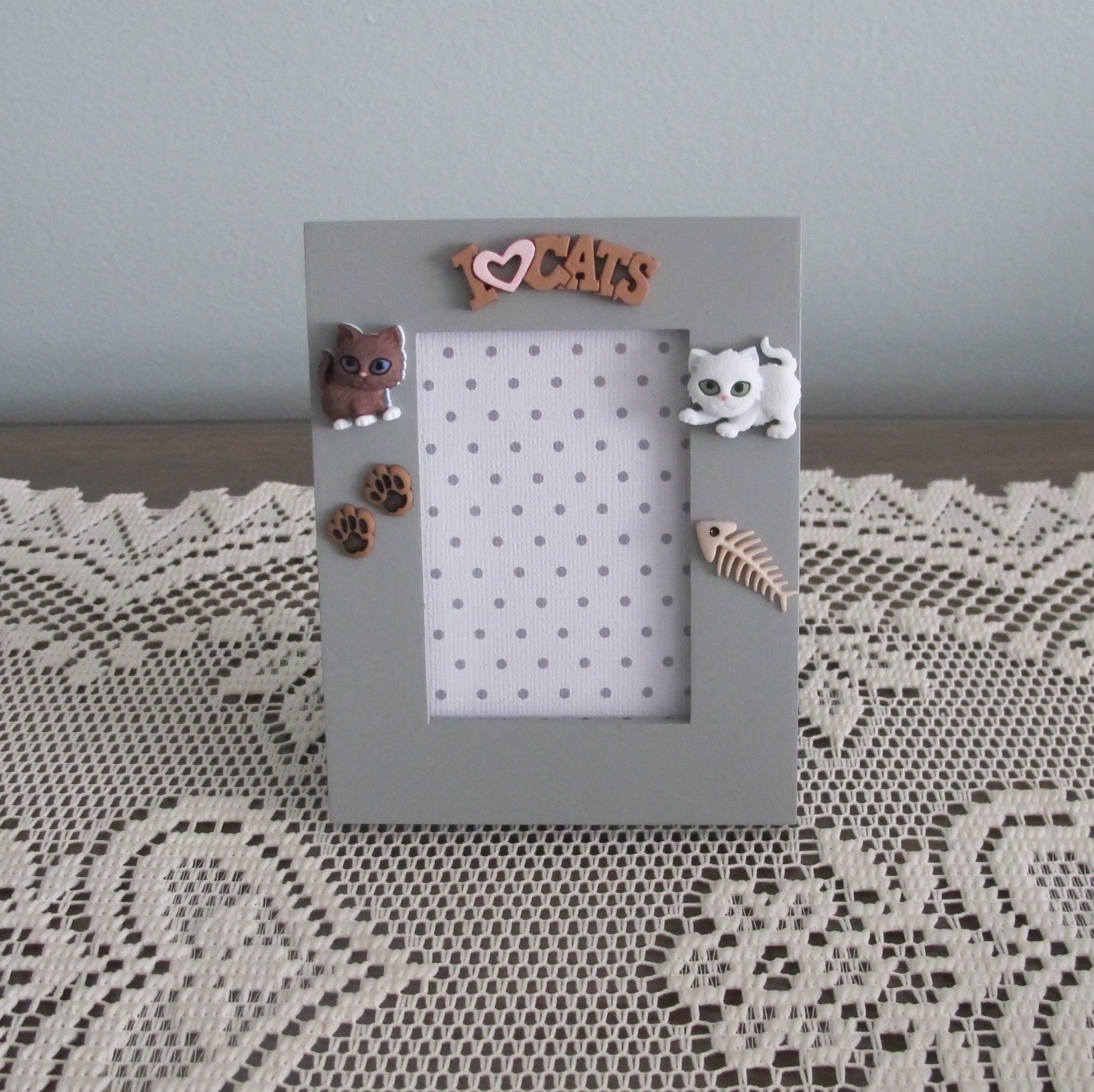 Kitty Kat Picture Frame WALLET SIZE - Etsy UK