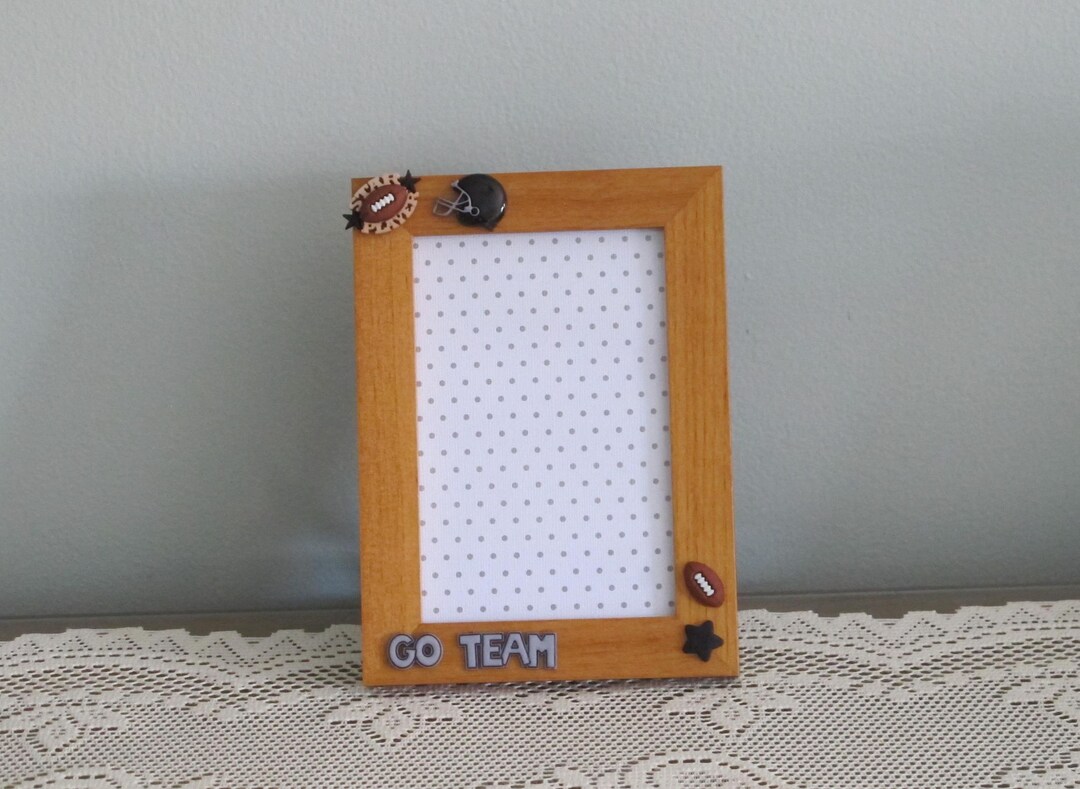Go Team - Football 4 X 6 Picture Frame - Etsy