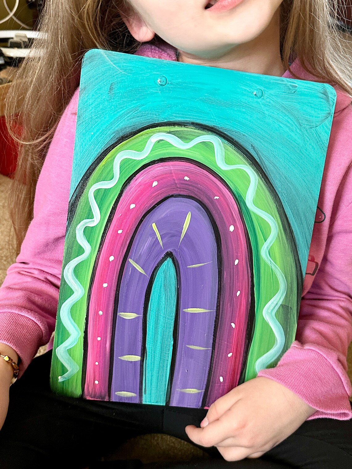 Handpainted Pencil Clipboard, Heart, Valentine, School, Classroom ...