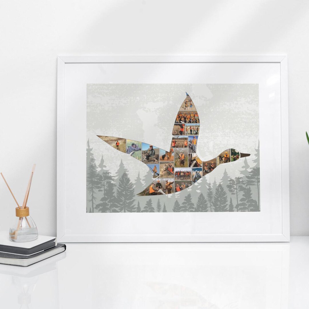 Duck Hunting Photo Collage, Hunting Birthday Gift, Hunting Gifts for ...