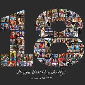 18th Birthday Photo Collage 18th Birthday Gift 18th Photo - Etsy Canada