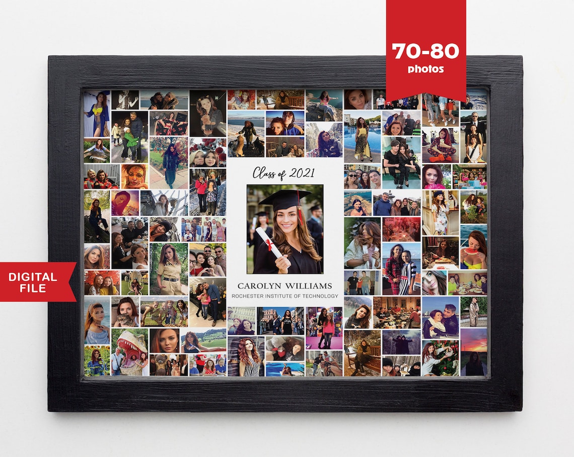 Graduation Photo Collage Graduation Gifts for Her - Etsy