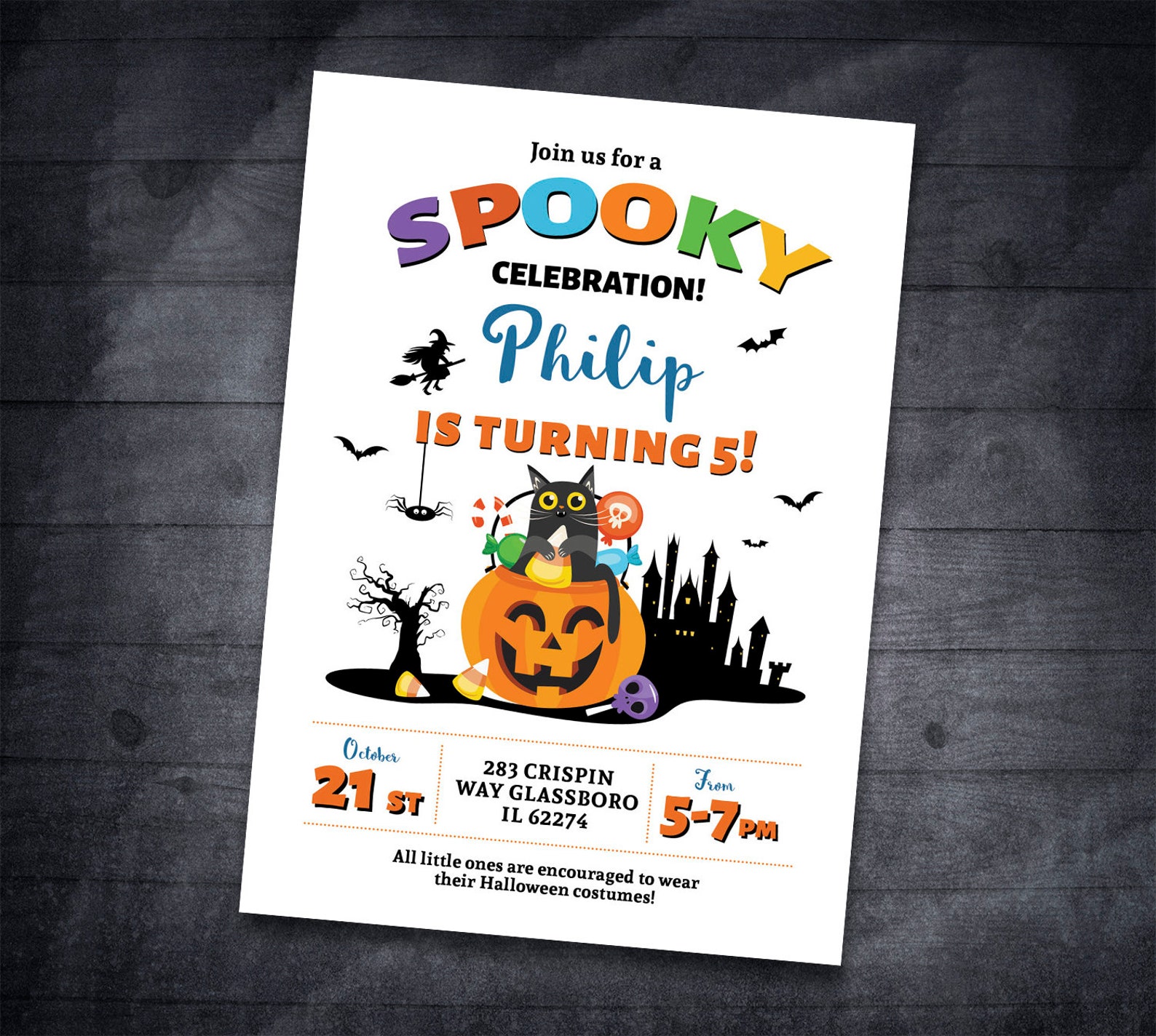 Fall Birthday Invitation Autumn Birthday Invitation Pumpkin - Etsy