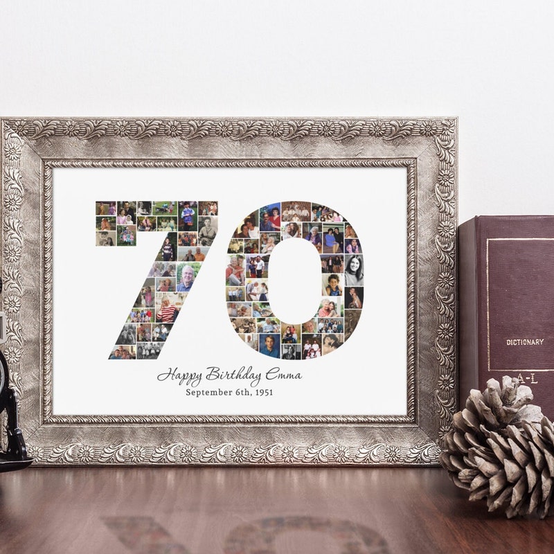 70th Photo Collage - Etsy
