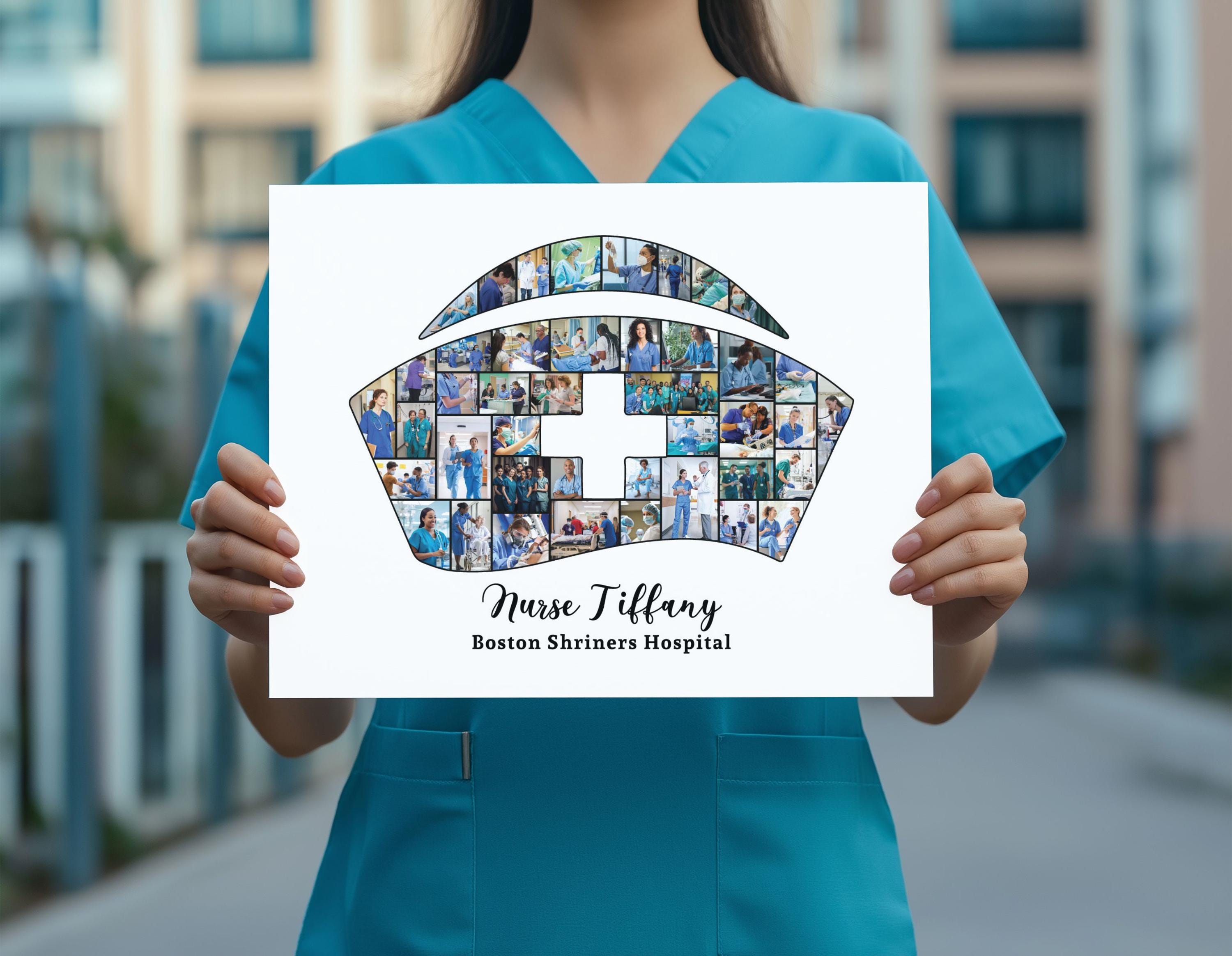 CUSTOM CANVAS Nurse Gift Photo Collage Nurse Graduation Coworker Gift ...