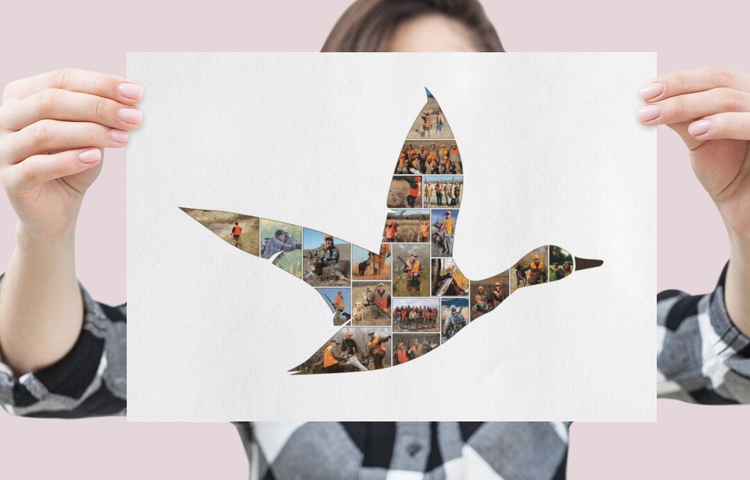 Custom Duck Hunter Photo Collage, Duck Photo Collage, Hunting Birthday ...