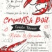 Crawfish Boil Engagement Party Invite, Crawfish Boil Couples Shower ...