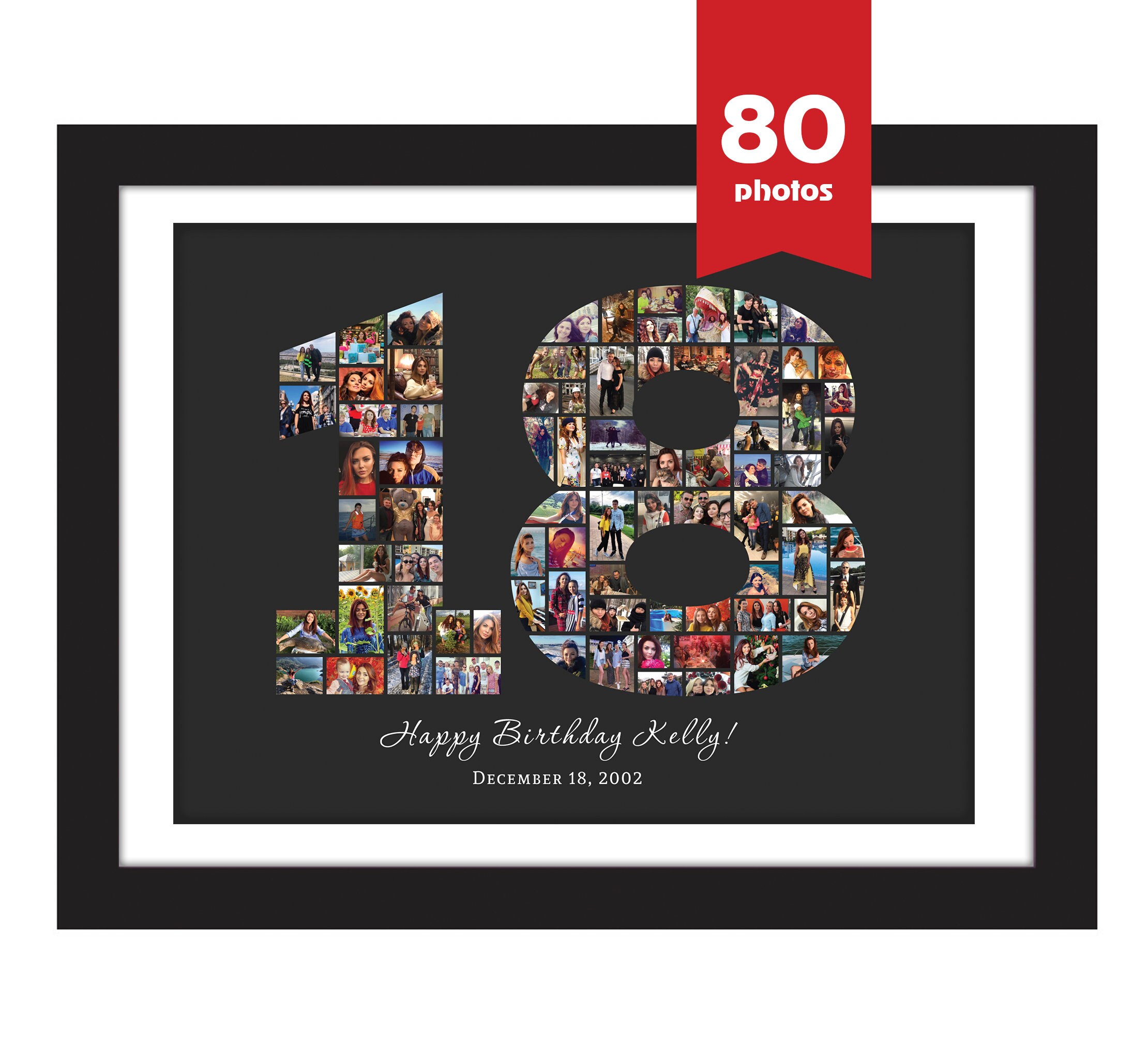 18th Birthday Photo Collage 18th Birthday Gift 18th Photo | Etsy