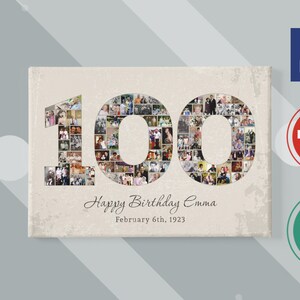 100 Years of Memories: Personalized Photo Collage for a Milestone ...