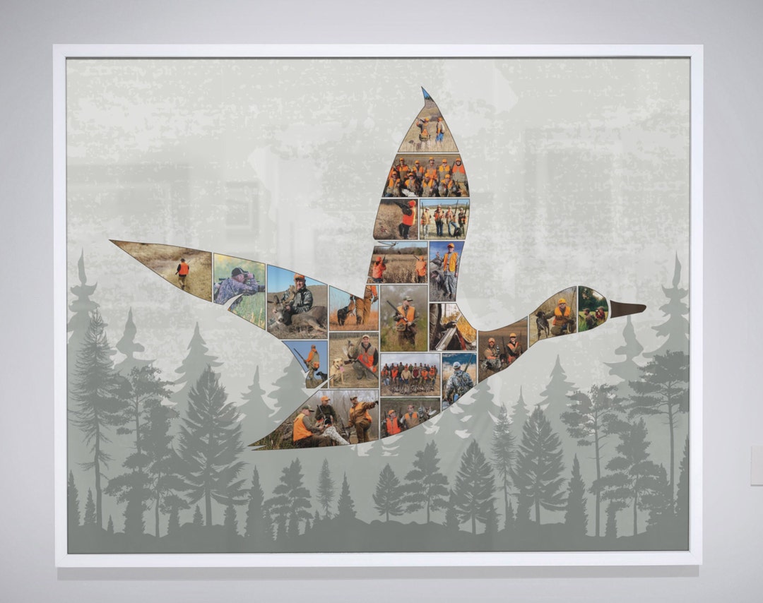 Duck Hunting Photo Collage, Hunting Birthday Gift, Hunting Gifts for ...