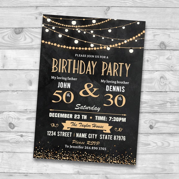 Joint Birthday - Etsy