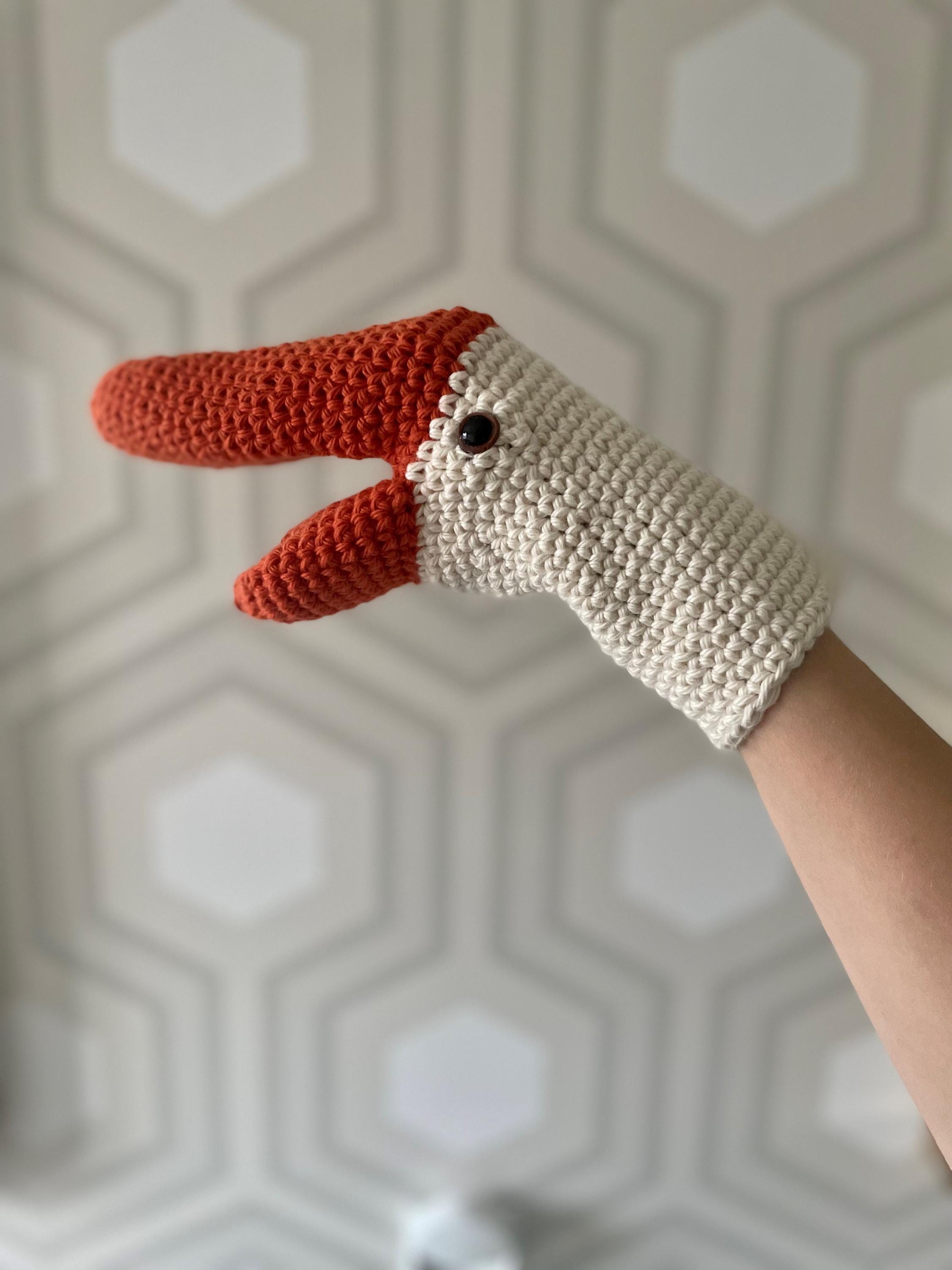 Silly Goose Mittens - Crochet Goose Mittens Pattern - Crochet Mittens ...