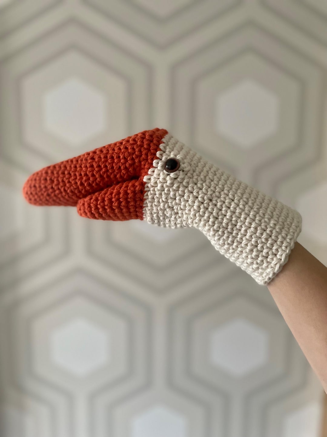 Silly Goose Mittens - Crochet Goose Mittens Pattern - Crochet Mittens ...