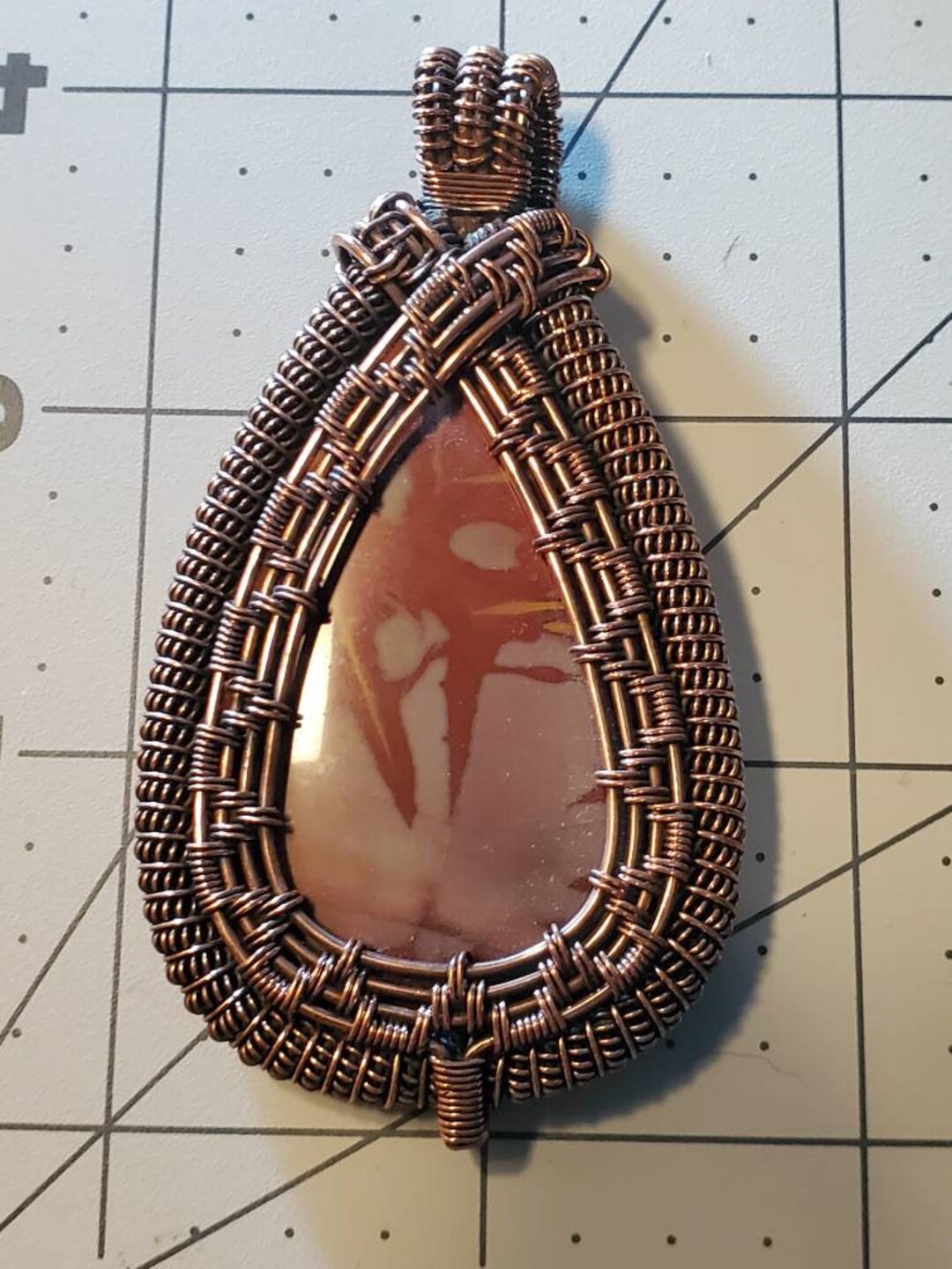 Noreen Jasper in Antiquated Copper Wrap. - Etsy
