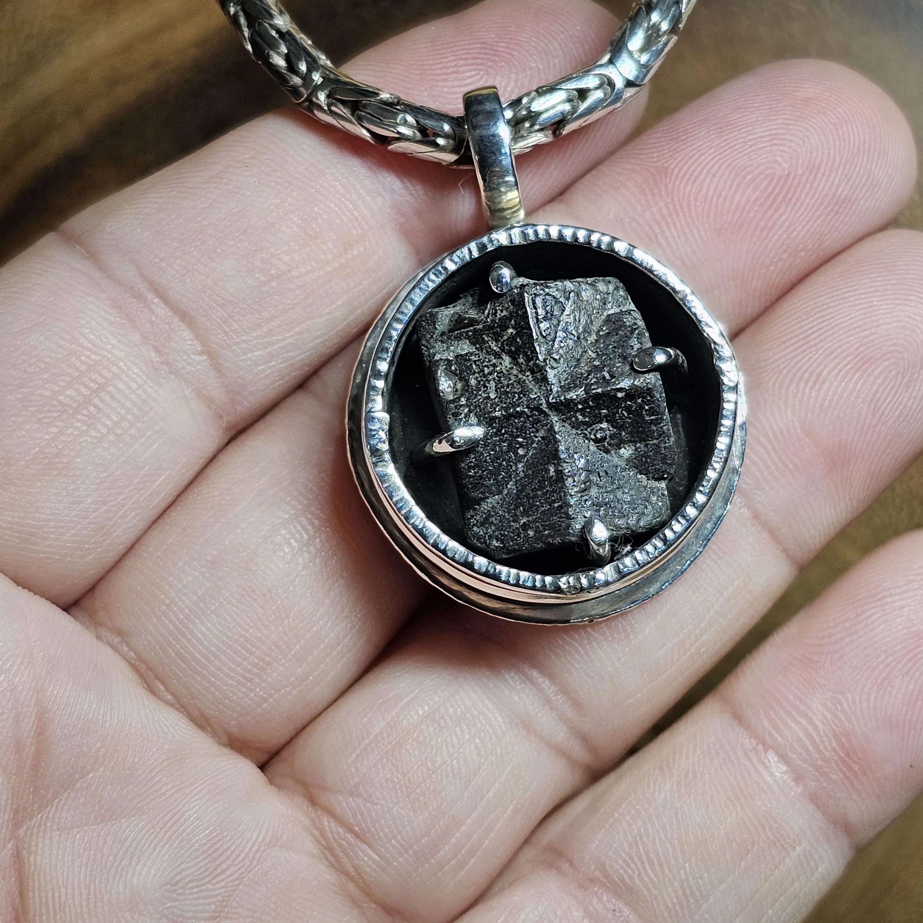 Stunning World Class Natural Staurolite Crystal in 925 Sterling Silver ...