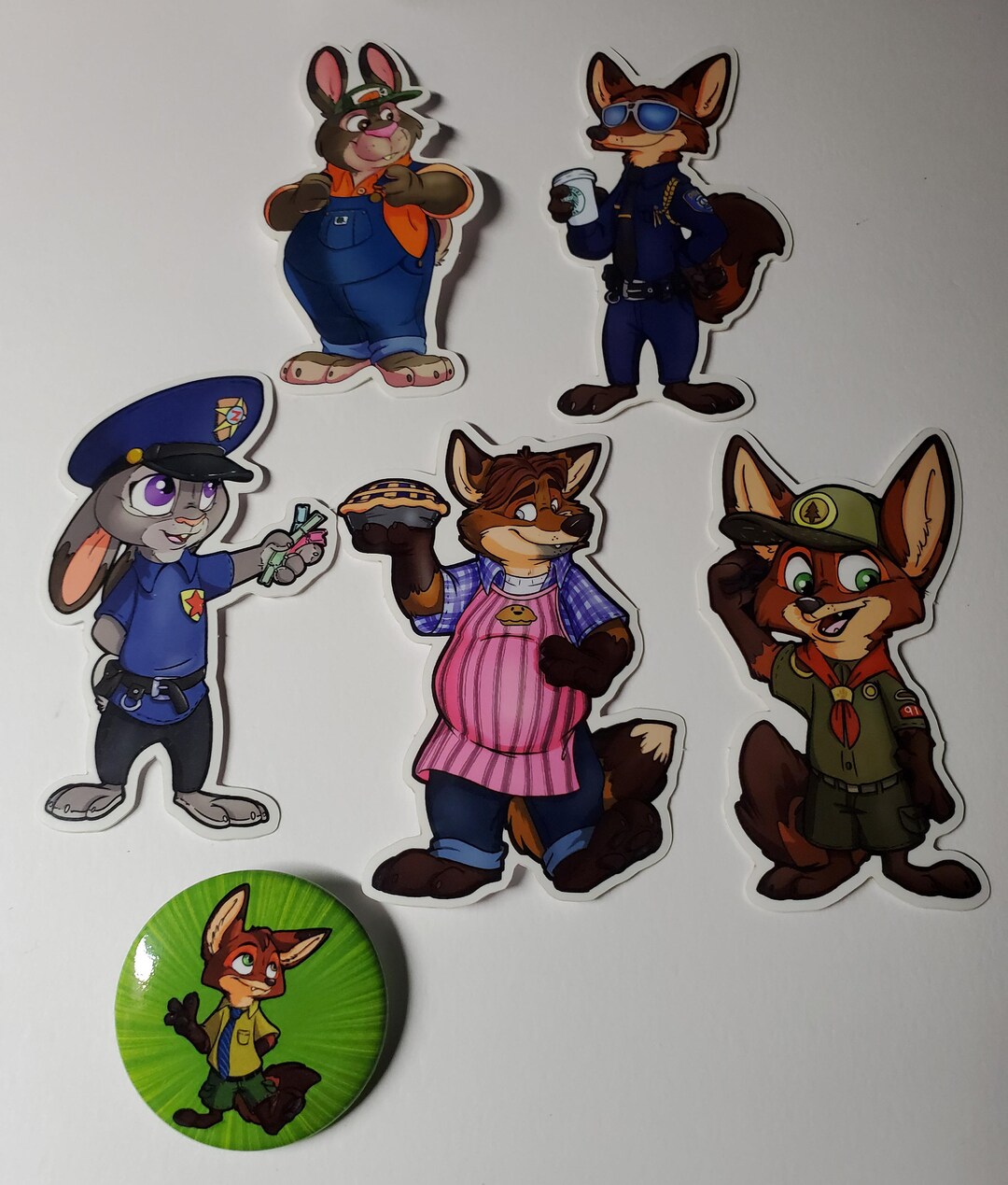 Zoot Character Stickers and Button - Etsy