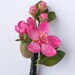 Pink Bridal Hair Clip, Cherry Blossom Boho Headpiece, Plum Blossom ...