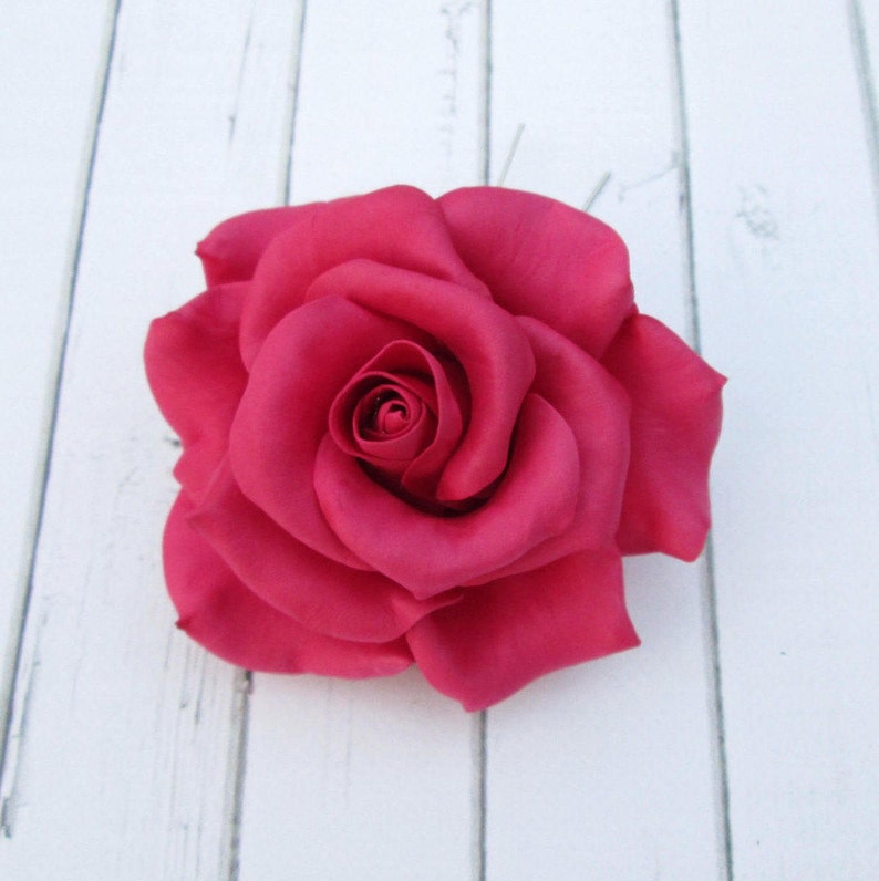 Bordo Rose Hairpin Marsala Flowers Hair Pin Decoration | Etsy