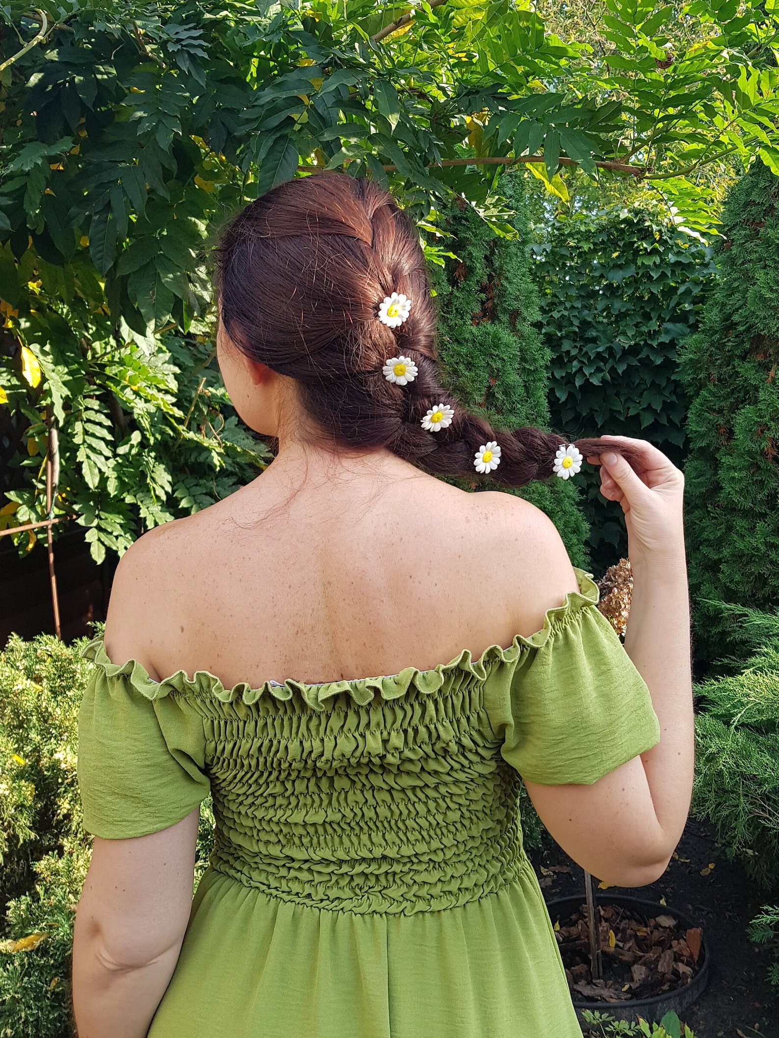 Set White Daisies Hair Pin Accessories - Daisy Flower Hair Clips ...